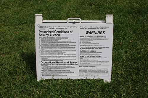 AS00230: Auction A-frame sign